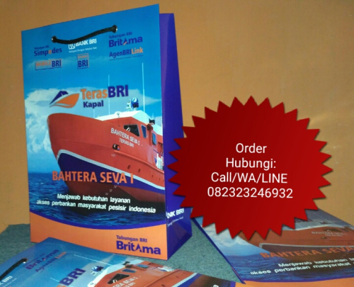 Paper Bag Promosi Bank BRI | Ahli Tas Kertas | Paper Bag